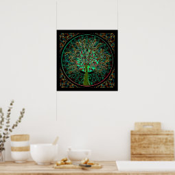 Harmony & Hope Tree of Life Poster | Zazzle