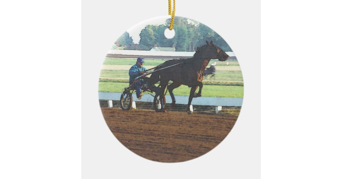 Harness racing ornament | Zazzle