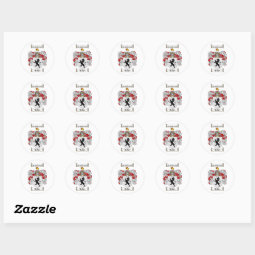 HARPER FAMILY CREST - HARPER COAT OF ARMS CLASSIC ROUND STICKER | Zazzle