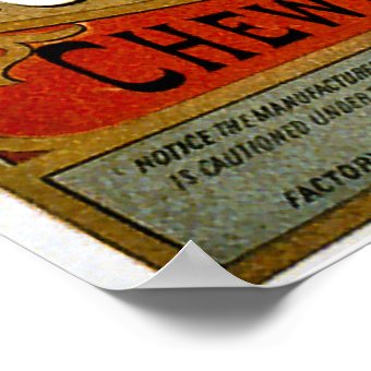 Harris, Beebe & Co. Pocahontas Chewing Tobacco Poster | Zazzle