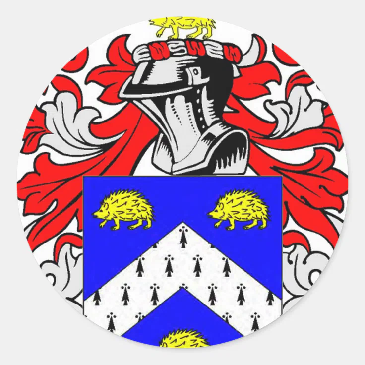 Harris Coat of Arms Classic Round Sticker | Zazzle