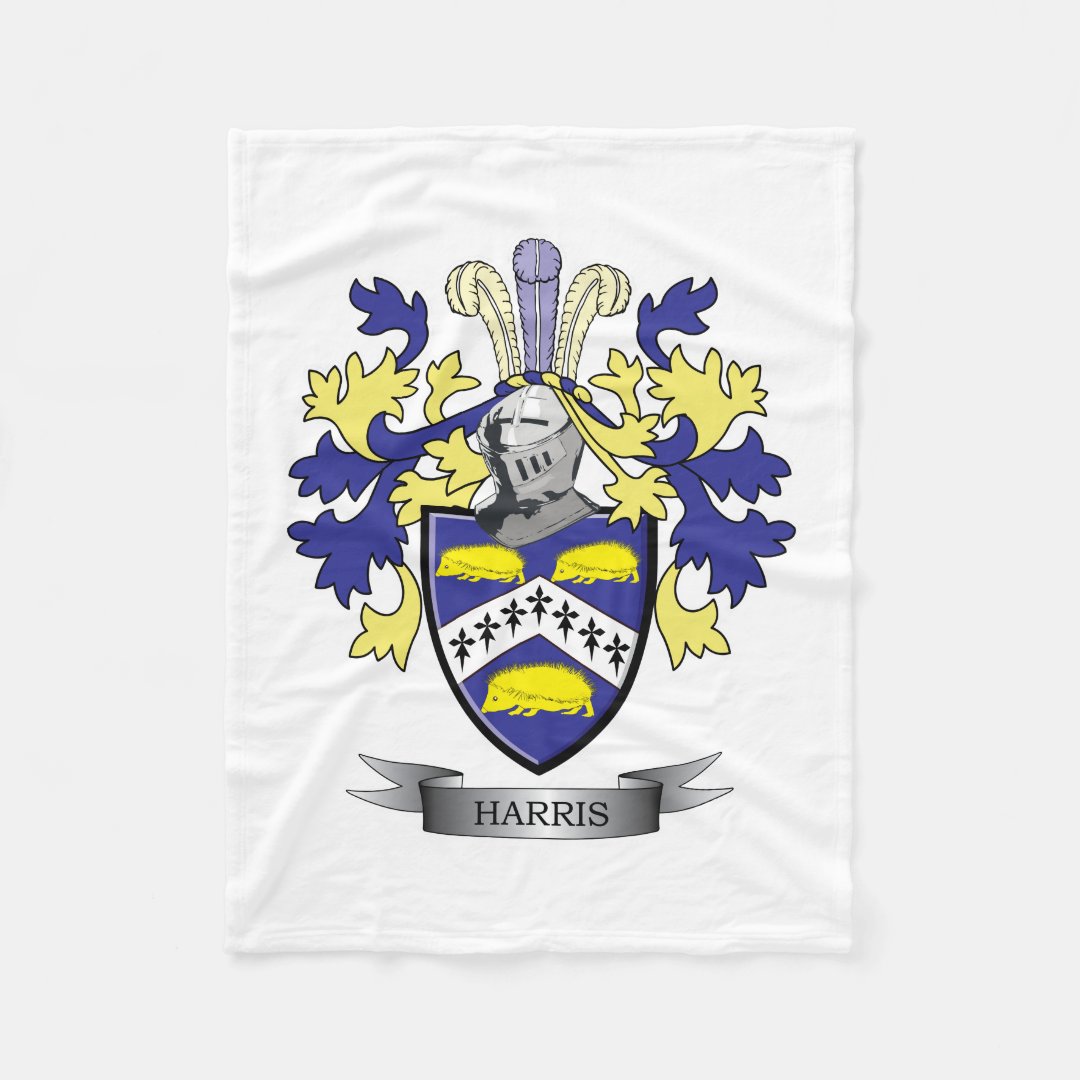 Harris Coat of Arms Fleece Blanket | Zazzle