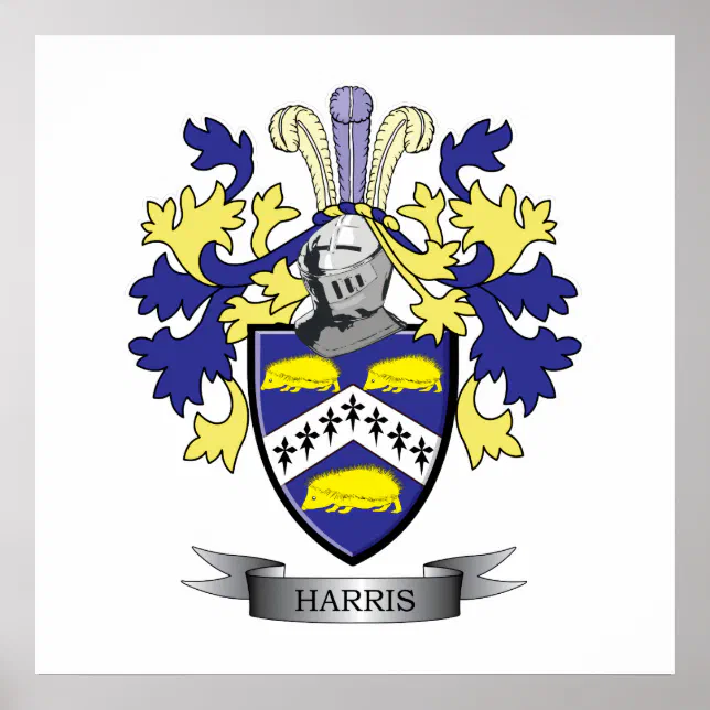 Harris Coat of Arms Poster | Zazzle