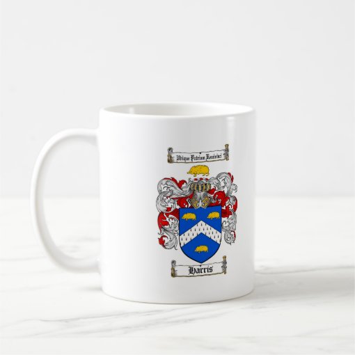 HARRIS FAMILY CREST - HARRIS COAT OF ARMS COFFEE MUG | Zazzle
