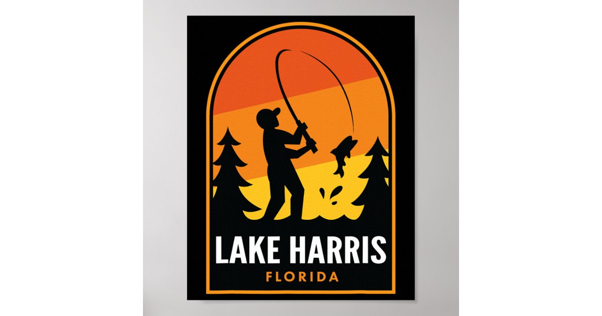 Harris Florida Fishing Poster | Zazzle