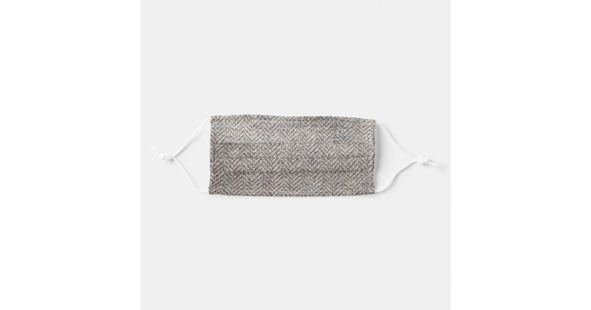 Harris tweed adult cloth face mask | Zazzle
