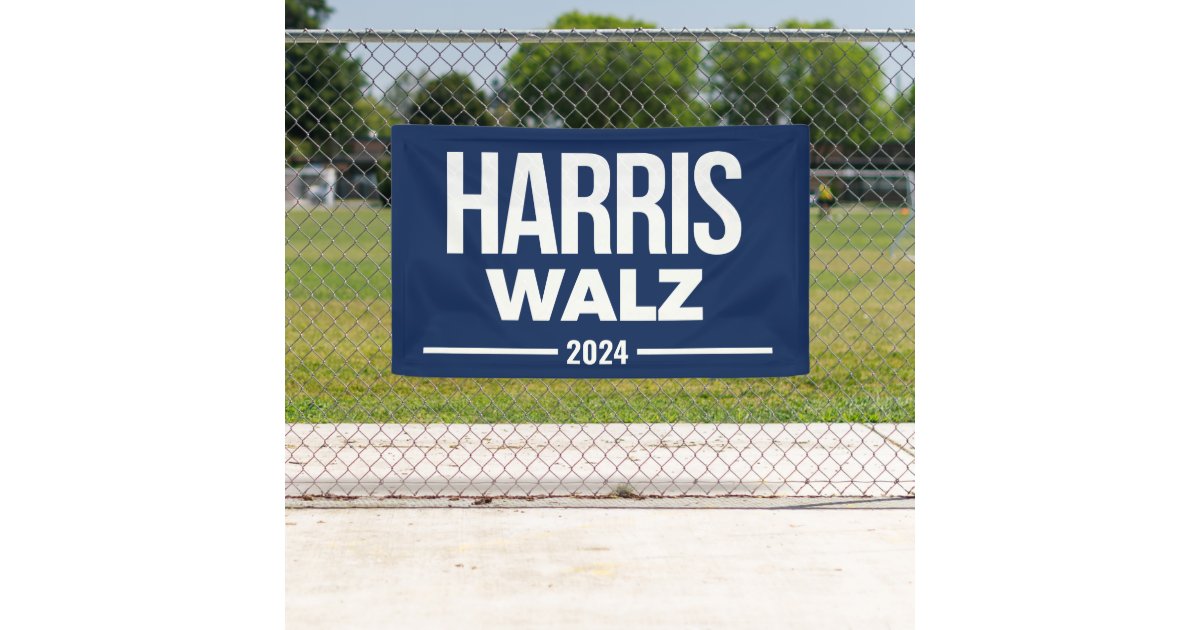 HARRIS WALZ 2024 BANNER | Zazzle