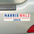 Harris Walz 2024 Campaign Ivory Bumper Sticker | Zazzle