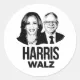 Harris Walz 2024 Classic Round Sticker | Zazzle