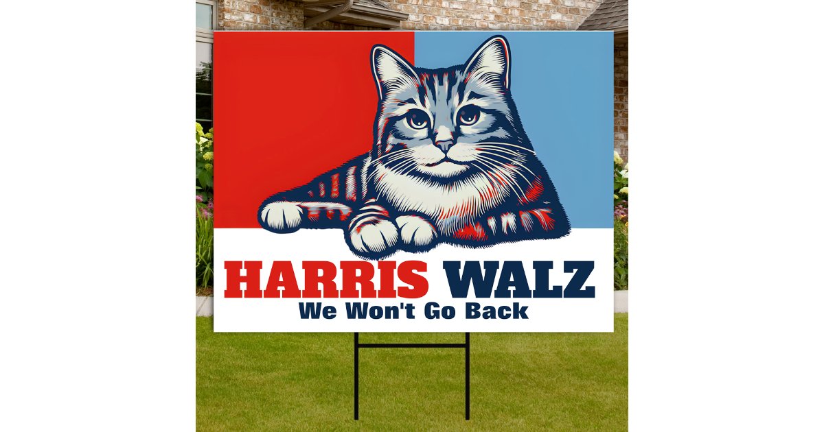 Harris Walz Campaign Yard Sign | Zazzle