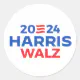 Harris Walz in 2024 Classic Round Sticker | Zazzle