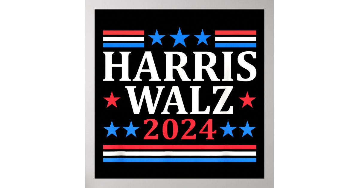 Harris Walz Waltz 2024 Poster | Zazzle