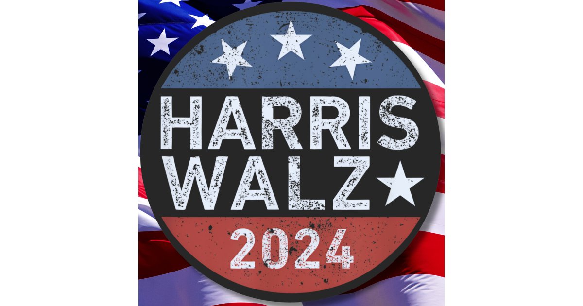 Harris Walz Waltz Classic Round Sticker | Zazzle