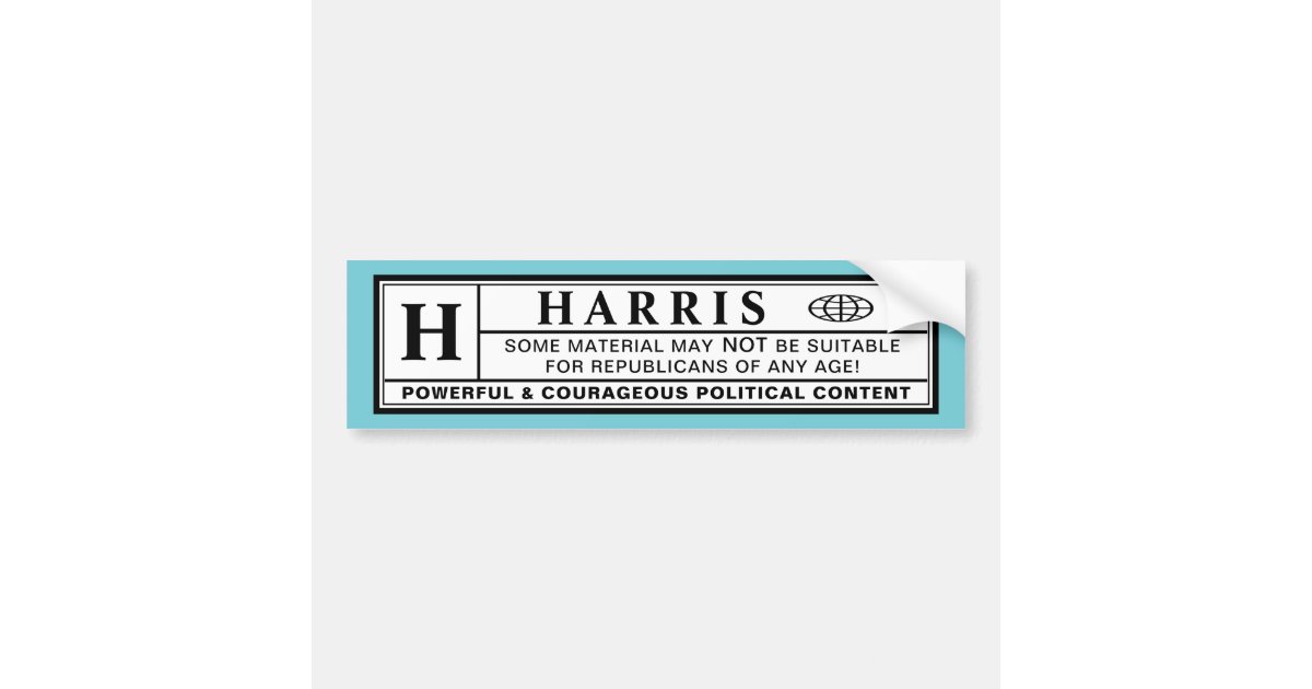 Harris Warning Label | Zazzle