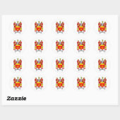 HARRISON FAMILY CREST - HARRISON COAT OF ARMS CLASSIC ROUND STICKER ...