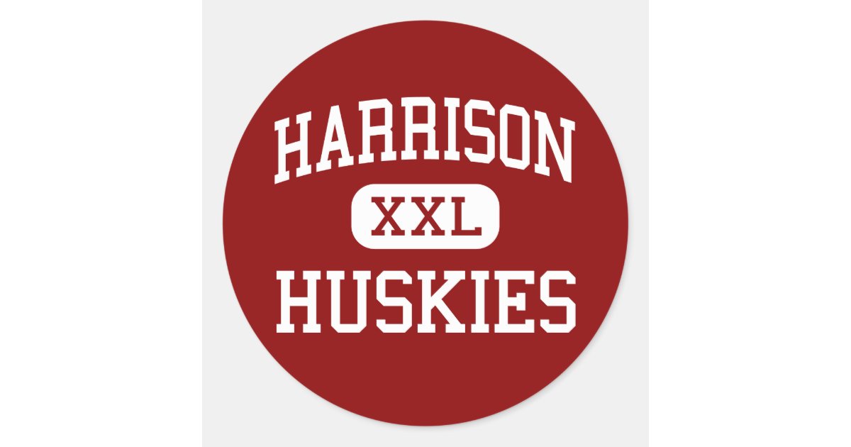 Harrison - Huskies - High - Harrison New York Classic Round Sticker ...