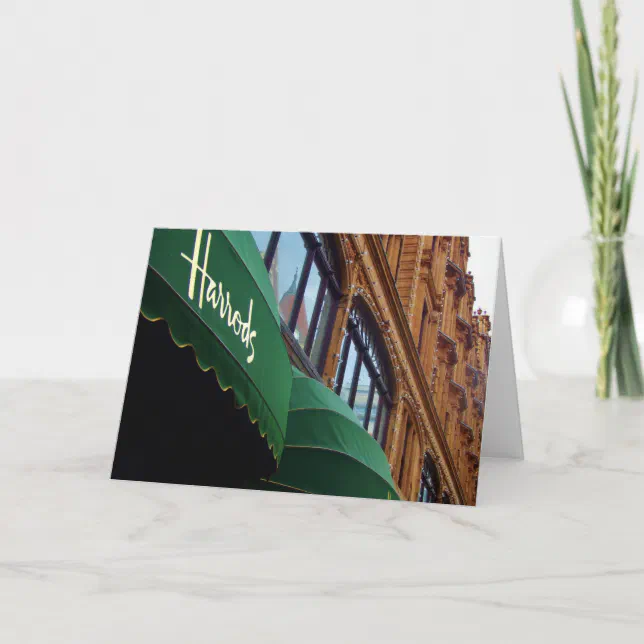Harrods Greetings Card | Zazzle