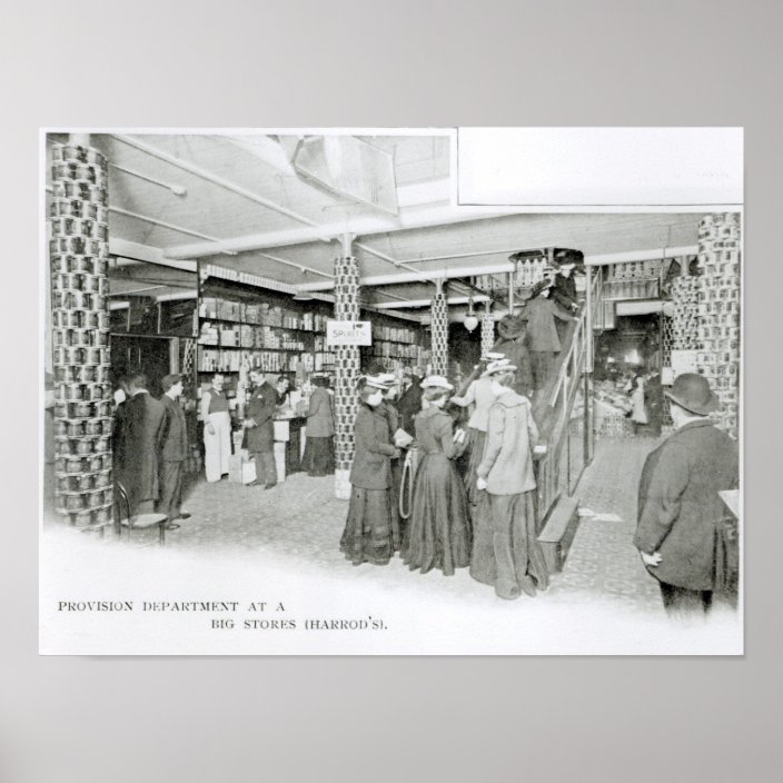 Harrods Provision Department, c.1901 Poster | Zazzle.com