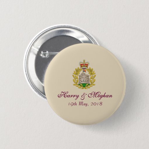 Harry and Meghan Royal Wedding Button Badges | Zazzle