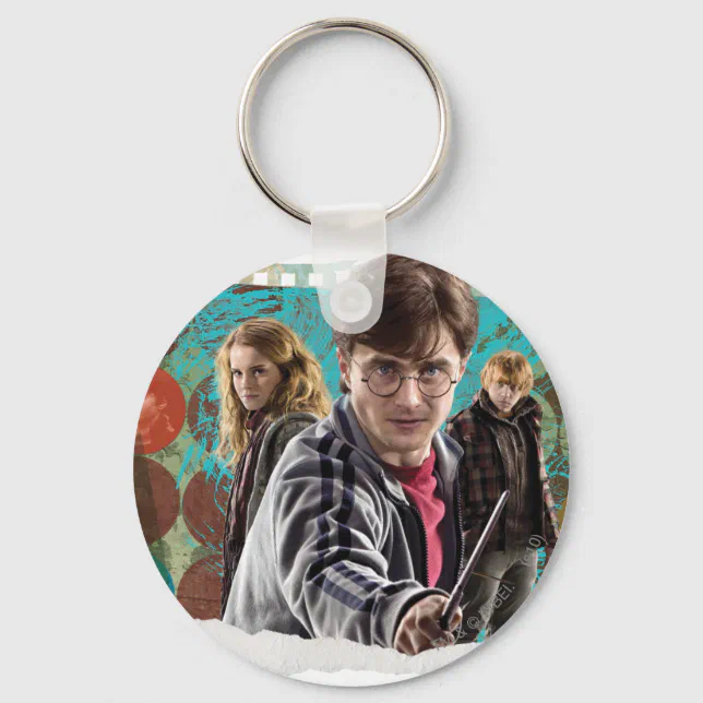 Harry, Hermione, and Ron 1 Keychain | Zazzle