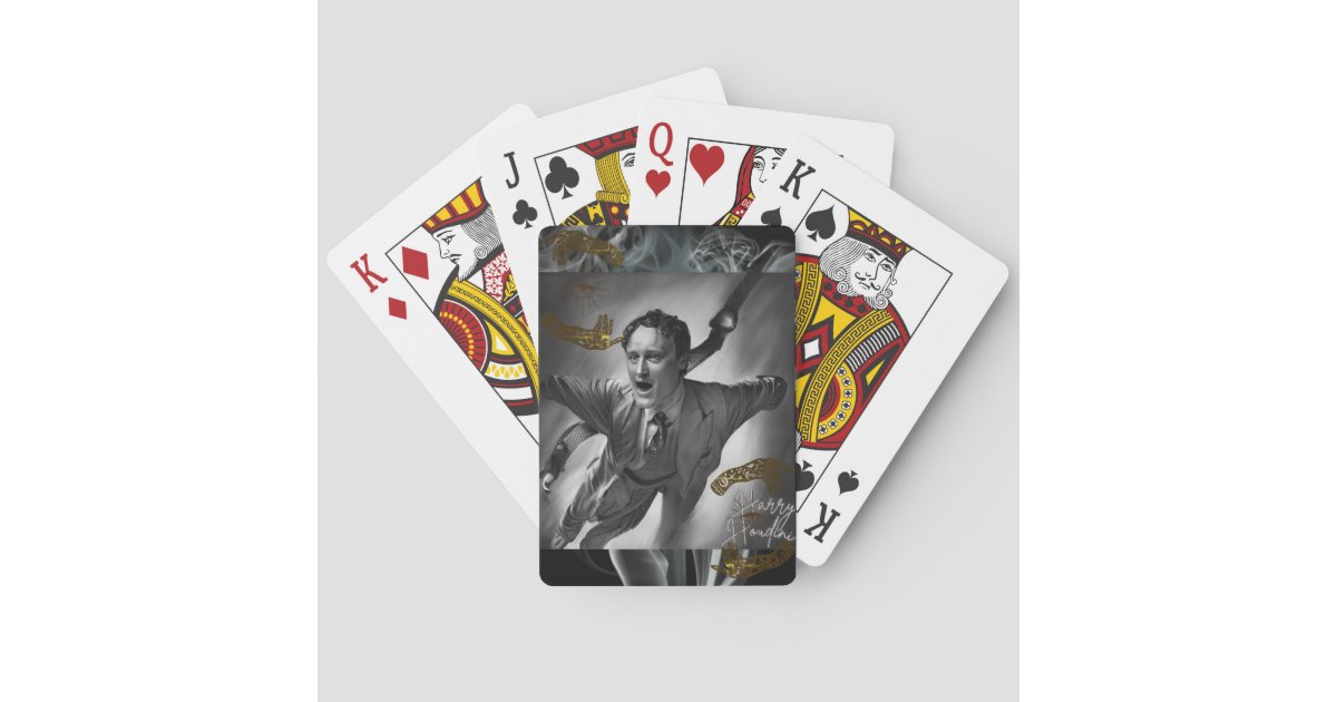 Harry Houdini Cards Portrait Art Pop Art | Zazzle