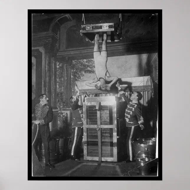 Harry HOUDINI Escape Artist Water Torture Poster | Zazzle