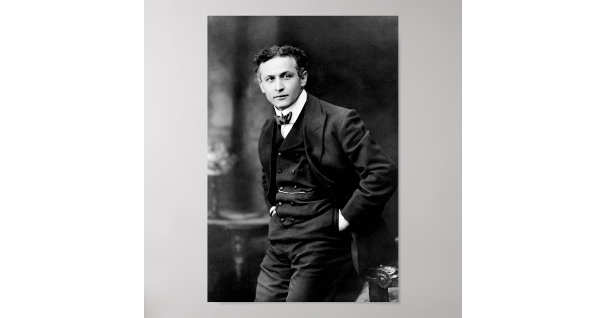 Harry Houdini Portrait - Circa 1910 Poster | Zazzle