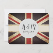 Harry Meghan Monogram Union Jack Invitation | Zazzle