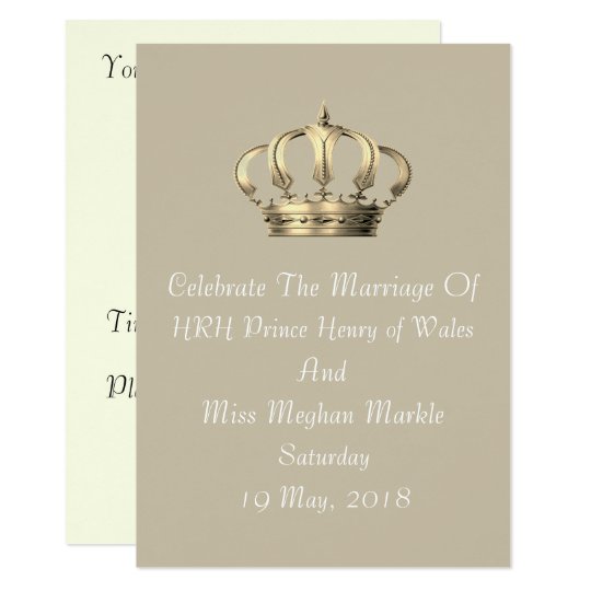 Royal Purple Gold Ornate Crown Wedding Invitation | Zazzle.com