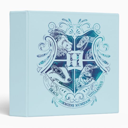 Harry Potter | Aguamenti HOGWARTS™ Crest 3 Ring Binder | Zazzle.com