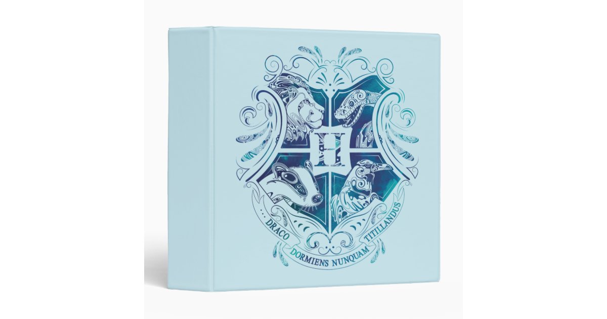 Harry Potter | Aguamenti HOGWARTS™ Crest 3 Ring Binder | Zazzle