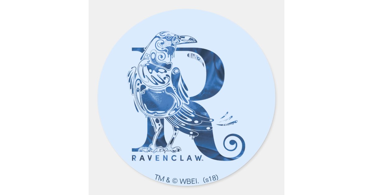Harry Potter | Aguamenti RAVENCLAW™ Graphic Classic Round Sticker | Zazzle