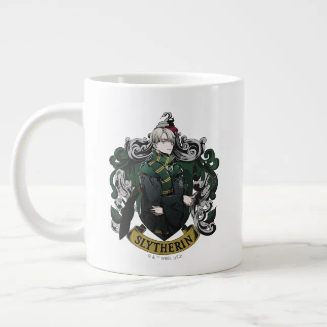 HARRY POTTER™ | Anime Draco Malfoy House Crest Giant Coffee Mug | Zazzle
