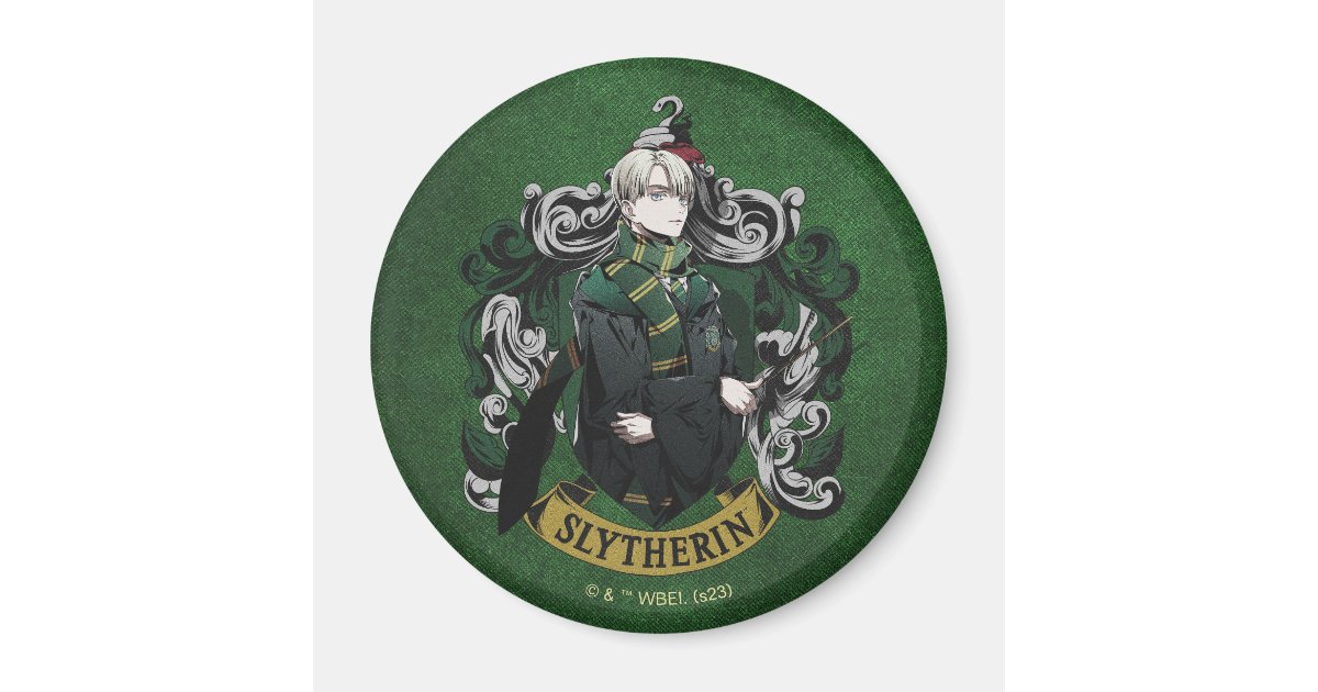 HARRY POTTER™ | Anime Draco Malfoy House Crest Magnet | Zazzle