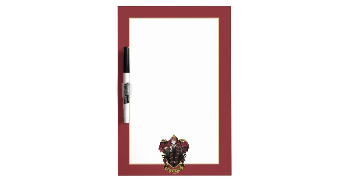 HARRY POTTER™ | Anime Ron Weasley House Crest Dry Erase Board | Zazzle