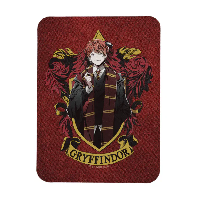 HARRY POTTER™ | Anime Ron Weasley House Crest Magnet | Zazzle