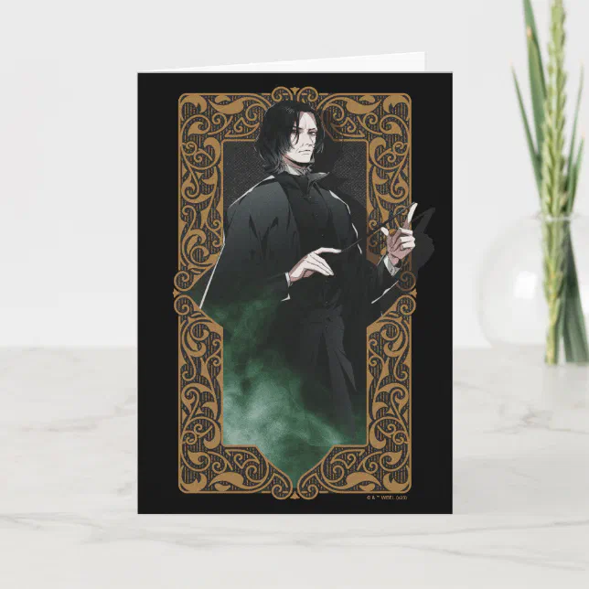 HARRY POTTER™ | Anime Snape Frame Graphic Card | Zazzle