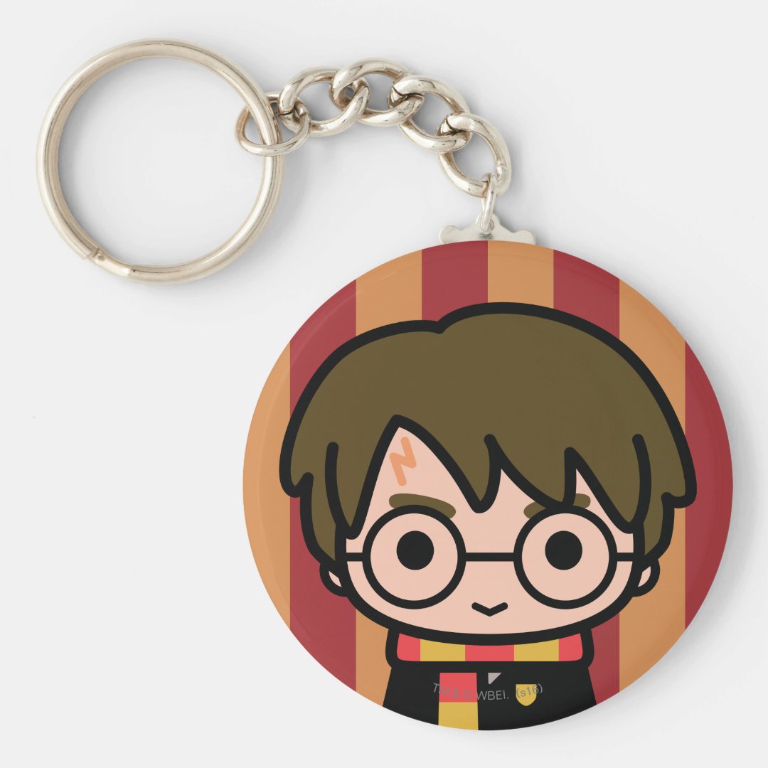 Harry Potter Cartoon Character Art Keychain | Zazzle
