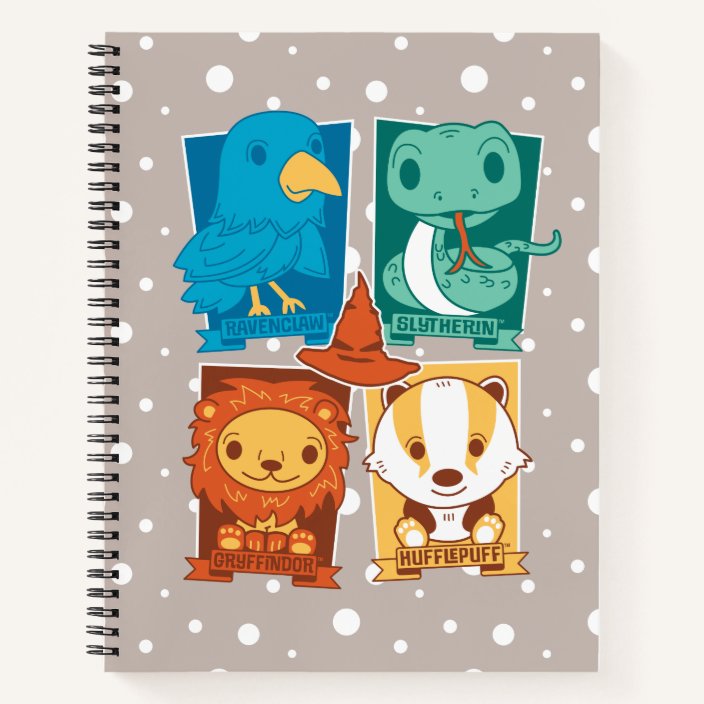 HARRY POTTER™ | CARTOON HOGWARTS™ HOUSES NOTEBOOK | Zazzle.com