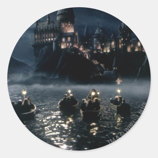 Harry Potter Castle | Arrival at Hogwarts Classic Round Sticker ...