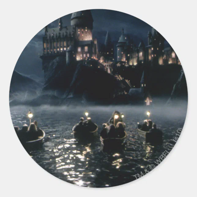 Harry Potter Castle | Arrival at Hogwarts Classic Round Sticker | Zazzle