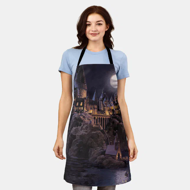 Harry Potter Castle | Great Lake to Hogwarts Apron | Zazzle
