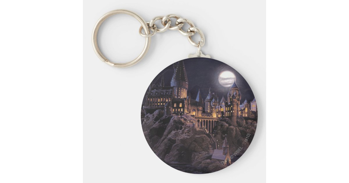 Harry Potter Castle | Great Lake to Hogwarts Keychain | Zazzle.com
