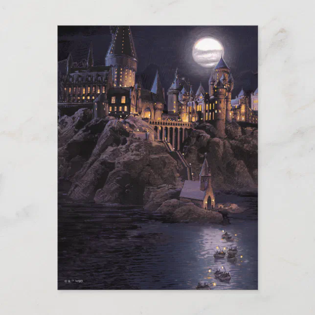 Harry Potter Castle | Great Lake to Hogwarts Postcard | Zazzle