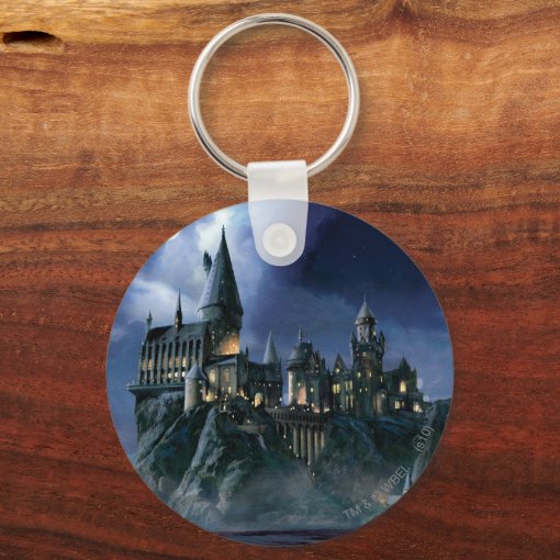 Harry Potter Castle | Moonlit Hogwarts Keychain | Zazzle