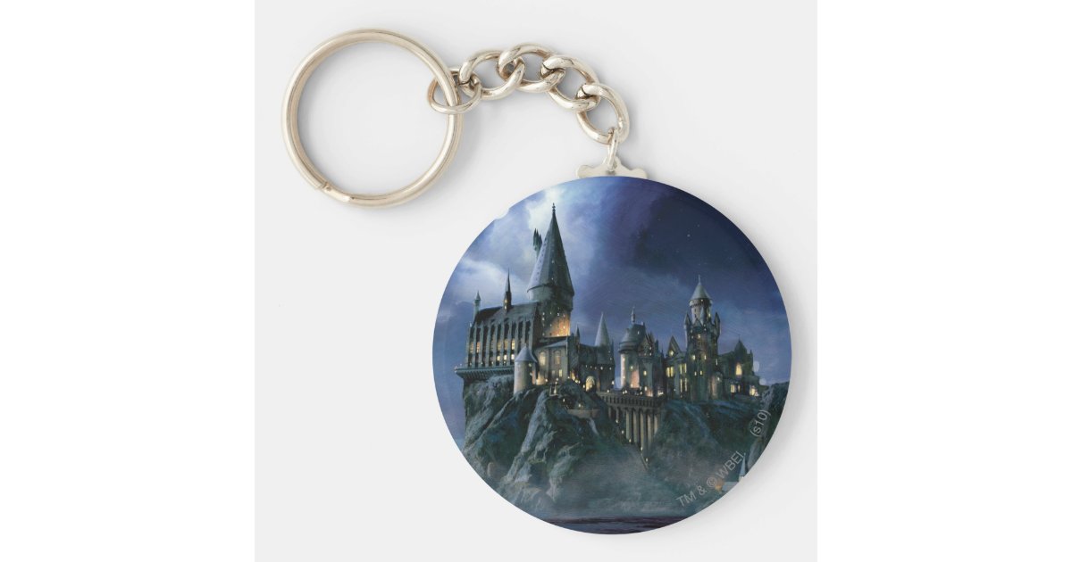 Harry Potter Castle | Moonlit Hogwarts Keychain | Zazzle