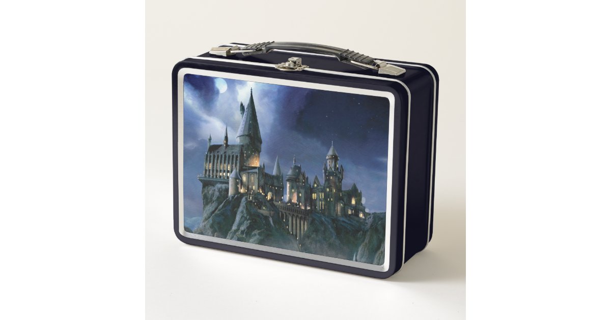 Harry Potter Castle | Moonlit Hogwarts Metal Lunch Box | Zazzle