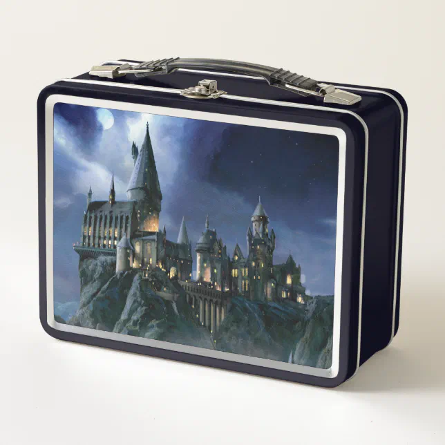 Harry Potter Castle | Moonlit Hogwarts Metal Lunch Box | Zazzle