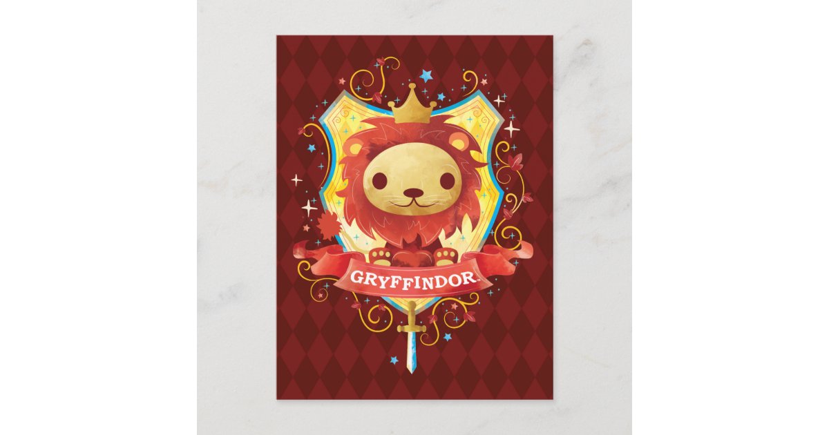 Harry Potter | Charming GRYFFINDOR™ Crest Postcard | Zazzle