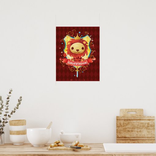 Harry Potter | Charming GRYFFINDOR™ Crest Poster | Zazzle